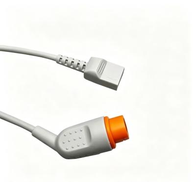 China 2.8m IBP Transducer Cable CE Certified Invasive Blood Pressure Cable Compatible With Drager Siemensr for sale