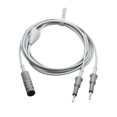 China ESU Accessories Reusable Silicone Universal Bipolar Cable for Bipolar Forceps US for sale