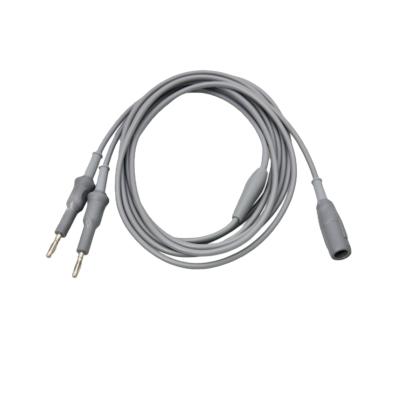 China Reusable Bipolar Electrode Cable ESU Accessories Electrosurgical Forceps Cable for sale