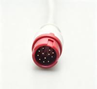 China Medical IBP Transducer Cable 12 Pin 2.8 M IBP Cable B.Bruan Compatible for sale
