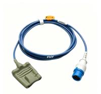 China Silicone Reusable SPO2 Sensor 3m Adult SpO2 Sensor 12 Pin Compatible HP M1722A Adult for sale