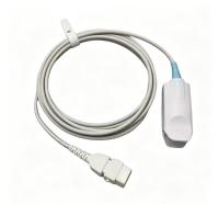 China Reusable SpO2 Probe Sensor 3 Meter SpO2 Finger Sensor Gray For Medical Monitoring for sale