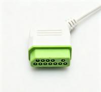 China 5 Leads Reusable ECG Electrodes 3 Meter Medical Electrode CE Certified Compatible With Nihon Kohden for sale