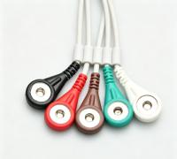 China 5 Leads Reusable ECG Electrodes 3 Meter Medical Electrode CE Certified Compatible With Nihon Kohden for sale