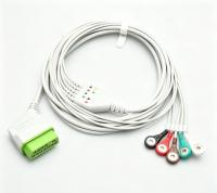 China 5 Leads Reusable ECG Electrodes 3 Meter Medical Electrode CE Certified Compatible With Nihon Kohden for sale