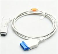 China Medical Reusable Spo2 Sensor 2.4m Spo2 Extension Cable 11Pin To DB9 Compatible With GE Marquette for sale