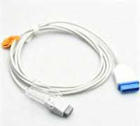 China Medical Reusable Spo2 Sensor 2.4m Spo2 Extension Cable 11Pin To DB9 Compatible With GE Marquette for sale