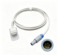China White Mindray SpO2 Extension Cable TPU SpO2 Adapter Cable 6 Pin for sale