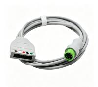 China 12 Pin ECG Cables And Leadwires 5 Lead Mindray ECG Cable 2.4m For MidrayT5 for sale