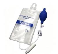 China Clear Pressure Infusion Cuff TPU 500ml Pressure Infusion Bag Reusable for sale