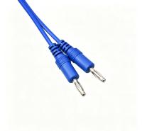 China Beauty Instrument ESU Aceessories 4.0 Banana Plug Grounding Plate Cable for sale