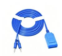 China Beauty Instrument ESU Aceessories 4.0 Banana Plug Grounding Plate Cable for sale