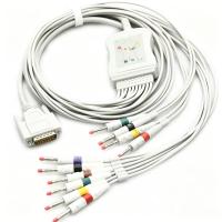 China IEC ECG Cables And Leadwires DB15 Nihon Kohden ECG Cable 10 Leads For Nihon Kohden for sale