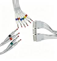 China CE Certified ECG Machine Patient Cable 1.2m Lead Shielded Cable For Mortara for sale