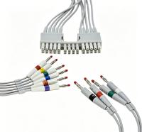China AHA EKG Cable 10 Lead EKG Wires Banana 4.0mm Compatible Mortara ELI 230 / ELI 250C for sale