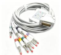 China 3m EKG Cable CE Certified ECG Cord 10 Lead For Schiller AT3 for sale