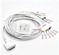 China DB15 ECG Cables And Leadwires AHA ECG Trunk Cable 3m For Schiller AT3/AT5/AT6/AT10/AT60 for sale