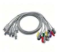 China IEC ECG Cables And Leadwires Grabber Medical Cables 10 Lead Compatible Norav 1200 for sale