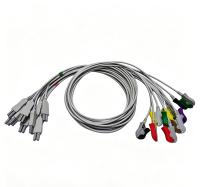 China IEC ECG Cables And Leadwires Grabber Medical Cables 10 Lead Compatible Norav 1200 for sale