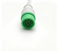 China Grabber ECG Cables And Leadwires CE Certified Monitor Cable 12 Pin Compatible Biolight for sale