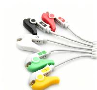 China CE Certified ECG Patient Cable 13 Pin ECG Lead Wires 3.2m Compatible With Saadat S630/S740/S1600/SI800 for sale