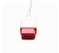China 3.2m Bionet ECG Cable 12 Pin 3 Lead ECG Cable AHA For Bionet BM5 for sale