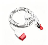 China 3.2m Bionet ECG Cable 12 Pin 3 Lead ECG Cable AHA For Bionet BM5 for sale