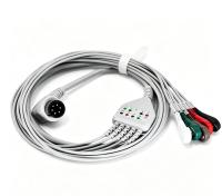 China 6 Pin ECG Cables And Leadwires AHA Snap ECG Cable CE Certified for sale