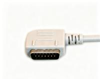 China IEC / AHA ECG Cables And Leadwires DIN 3.0mm ECG Patient Cables And Leadwires DB15 Compatible With Kenz for sale