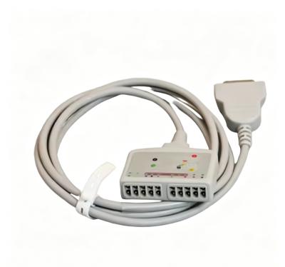 China CE Certificated EKG Trunk Cable 2.4m EKG Machine Cable 10 Lead For GE Mac 500 for sale