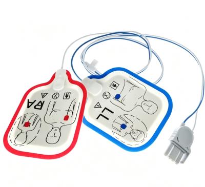 China Disposable Defibrillator Electrode Pads 105*155mm AED Electrodes Compatible With D1 / D2 / D3 / D5 / D6 for sale