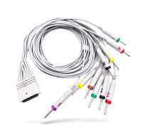 China 1.8m EKG Cable 12 Lead Holter Cable Compatible For Medex MECG 200 / 300 for sale