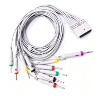 China 1.8m EKG Cable 12 Lead Holter Cable Compatible For Medex MECG 200 / 300 for sale