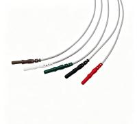 China Din 1.5 5 Lead Holter Lead Wires ECG / EKG Medical Lead Wires for sale