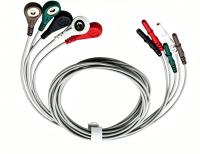 China Din 1.5 5 Lead Holter Lead Wires ECG / EKG Medical Lead Wires for sale