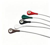 China Din 1.5 5 Lead Holter Lead Wires ECG / EKG Medical Lead Wires for sale