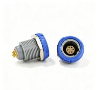 China Medical Push Lock Connectors Plastic Male Female Connectors 6 Pin 40 Degrees for sale