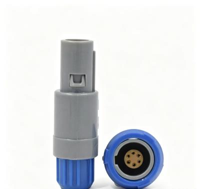 China Plastic Medical Equipment Connectors Push Locking Medical Device Connectors Male Female 6 pin for sale