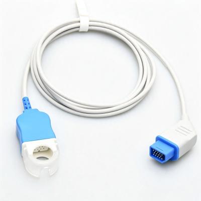 China Compatible Nihon Kohden Monitor SpO2 Cable 14-Pin to DB9 Pin Female SpO2 Cable for sale