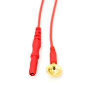 China EEG Cable DIN1.5 Socket Medical EEG Cable Golden Plated EEG Cup Electrode 1.5M for sale
