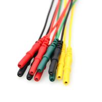 China EEG Cable DIN1.5 Socket Medical EEG Cable Golden Plated EEG Cup Electrode 1.5M for sale