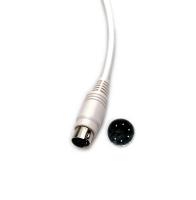 China FHY Bionet FC700 Compatible US TOCO Fetal Transducer Probe White 6-Pin 2.5m TPU Cable for sale
