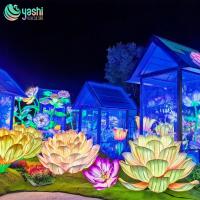 China Custom Floral LED Lanterns 100-500CM with Dual Color Temperature 2700K-6000K for Amusement Parks and Events for sale
