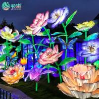 China Custom Floral LED Lanterns 100-500CM with Dual Color Temperature 2700K-6000K for Amusement Parks and Events for sale
