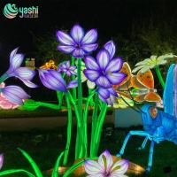 China Custom Floral LED Lanterns 100-500CM with Dual Color Temperature 2700K-6000K for Amusement Parks and Events for sale
