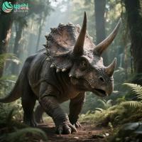 China Electric Triceratops Dinosaur Model 300-1000CM with Sound and Movement for Outdoor Amusement Parks for sale