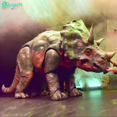 China Electric Triceratops Dinosaur Model 300-1000CM with Sound and Movement for Outdoor Amusement Parks for sale