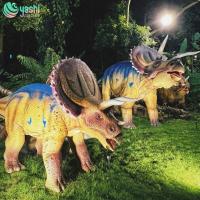 China Electric Triceratops Dinosaur Model 300-1000CM with Sound and Movement for Outdoor Amusement Parks for sale