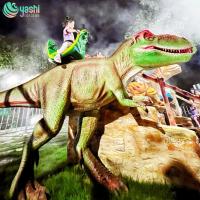 China Outdoor Silicone Rideable Dinosaur 5-10 Meter Interactive Display with 220V Power for Theme Parks and Shopping Malls for sale