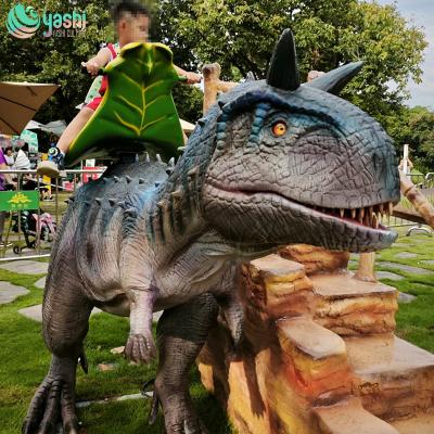 China Outdoor Silicone Rideable Dinosaur 5-10 Meter Interactive Display with 220V Power for Theme Parks and Shopping Malls for sale